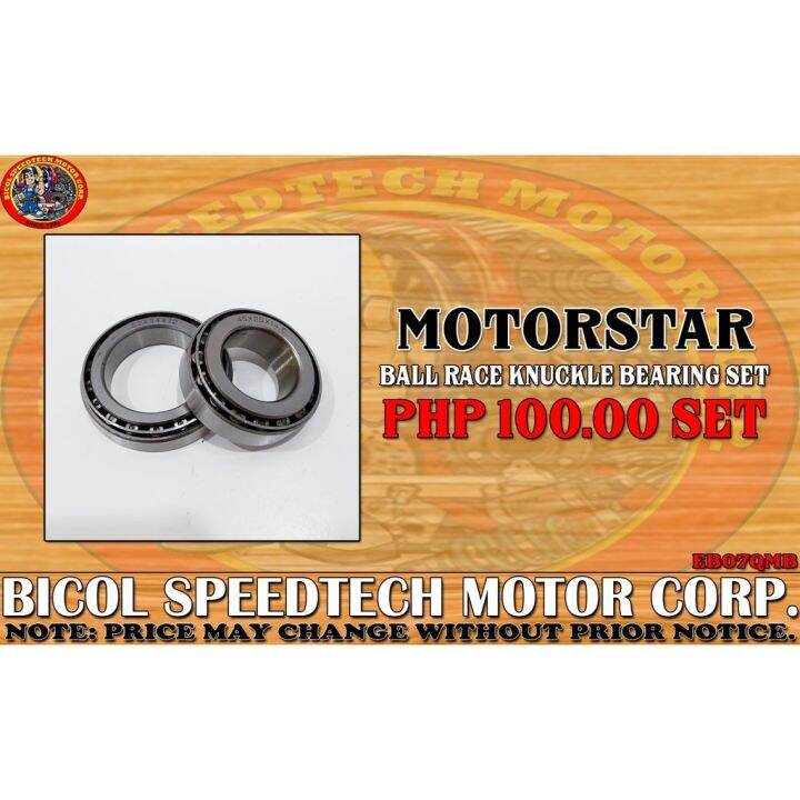 MOTORSTAR BALL RACE KNUCKLE BEARING SET EB07QMB | Lazada PH