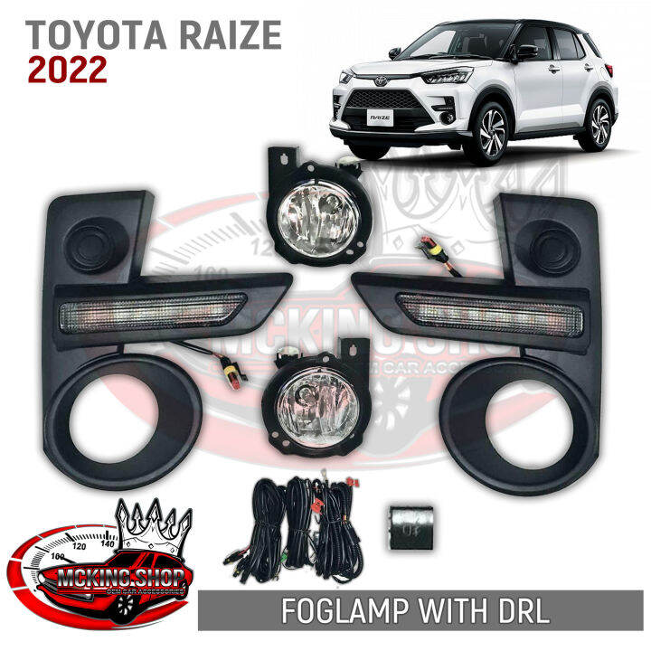Toyota Raize 2022 Fog Light/Fog Lamp With DRL Daytime Running LED Lighting | Lazada PH
