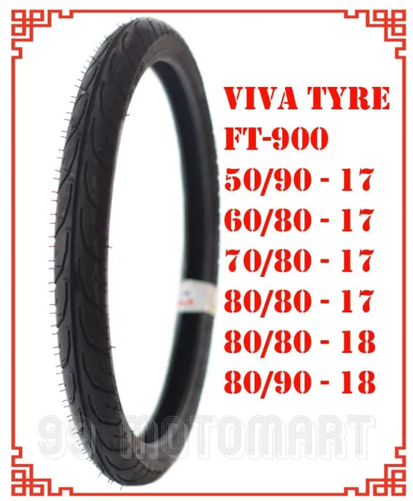 VIVA 50/90-17 FT900 TUBE TYRE TAYAR MALAYSIA | Lazada