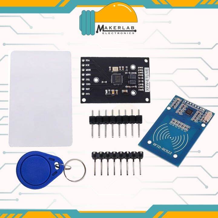 RC522 MFRC-52213.56MHz 13.56 MHz RFID Key Card Reader Module Set for ...