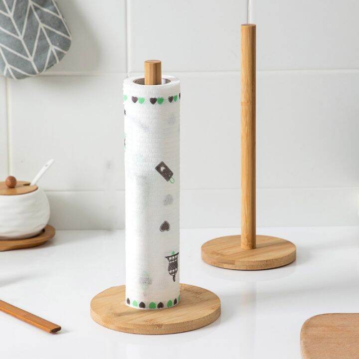 Wooden Paper Towel Holder Tissue Paper Kitchen Tissue Holder Tissue ...
