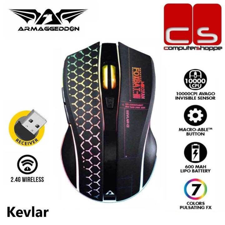 Armaggeddon Mikoyan Foxbat-III Kevlar-13 RGB Wireless Gaming Mouse | Lazada