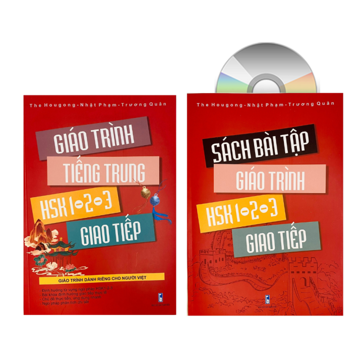 Giáo trình Tiếng Trung HSK1-2-3 giao tiếp - Tặng kèm sách bài tập +DVD tài liệu | Lazada.vn
