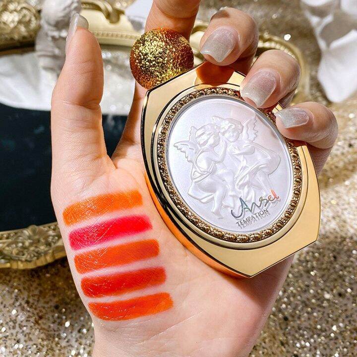 5-Color Angel Lipstick with Mirror Matte White Non-stick Cup Color ...