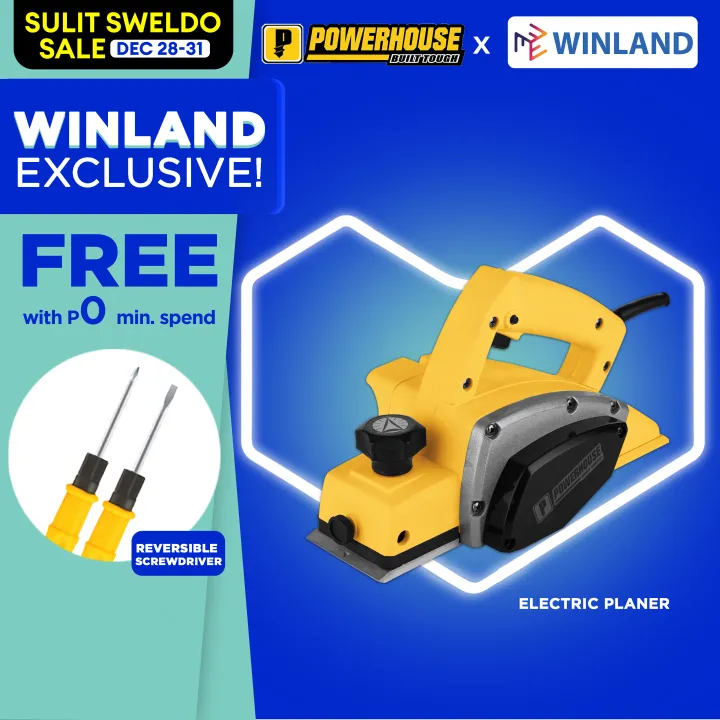 Powerhouse USA Original Electric Planer 650W with Free Soldering Iron ...