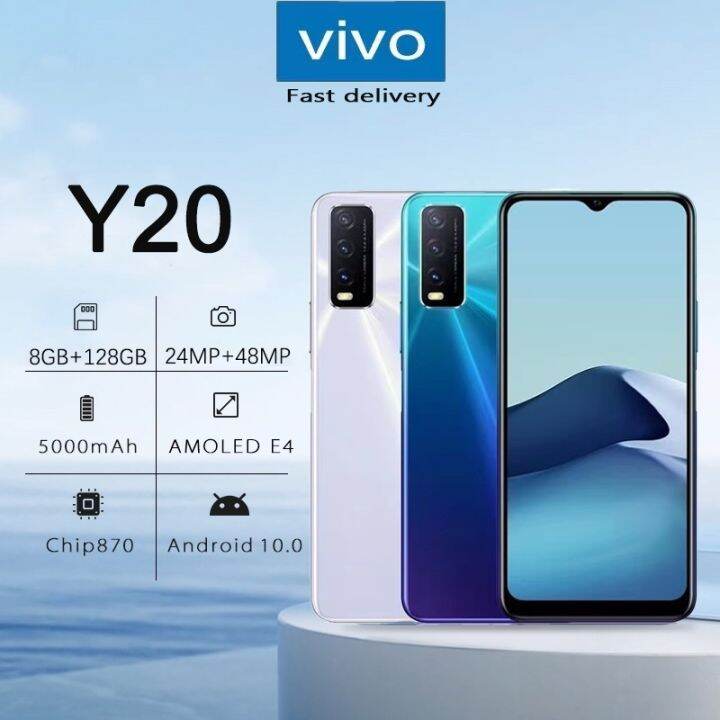 VIVO Y20 Cellphone riginal smartphone 12GB 128GB 6.51inch mobile phone ...
