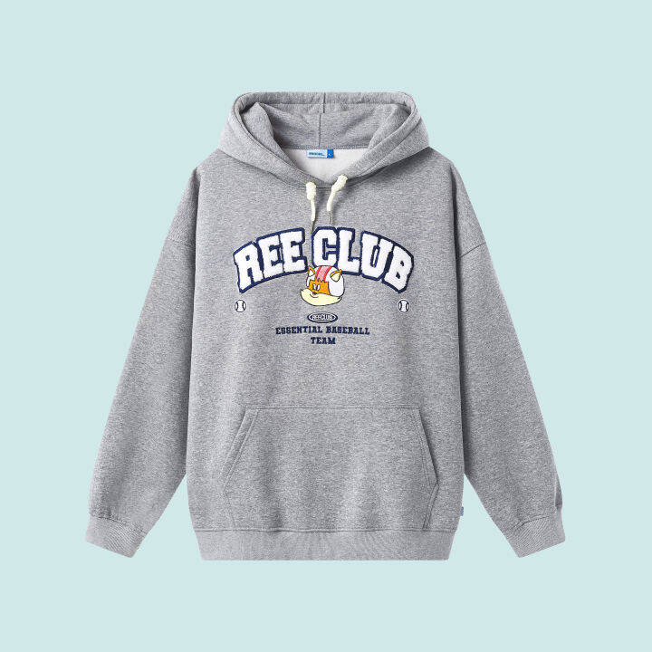 LOCAL BRAND REE - ÁO HOODIE REE CLUB MÀU XÁM THÊU BÔNG | Lazada.vn