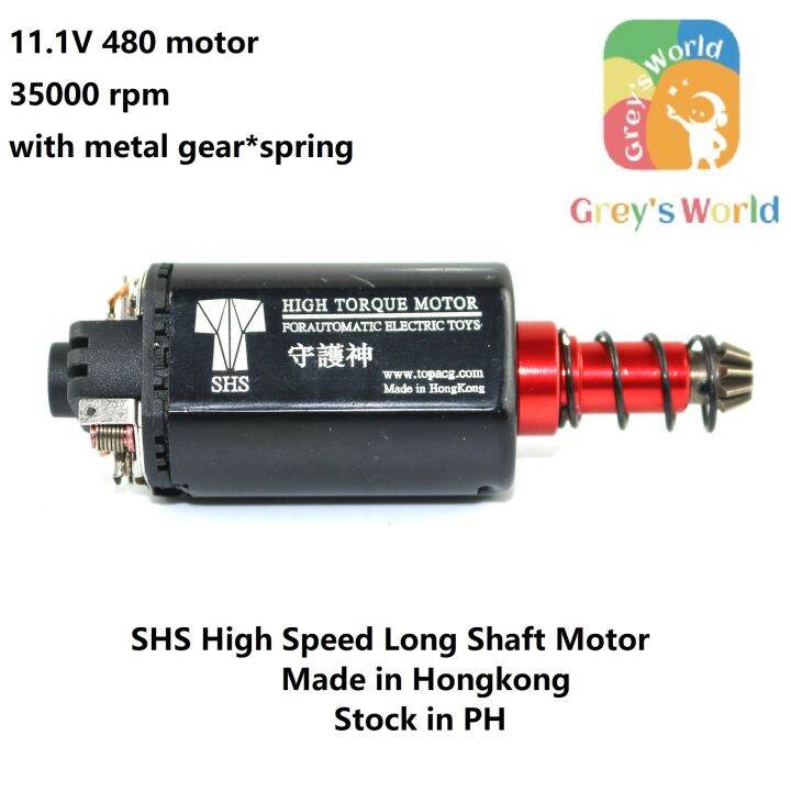 SHS 11.1V long shaft 480 motor, high speed, upgrade parts for Jinming ...