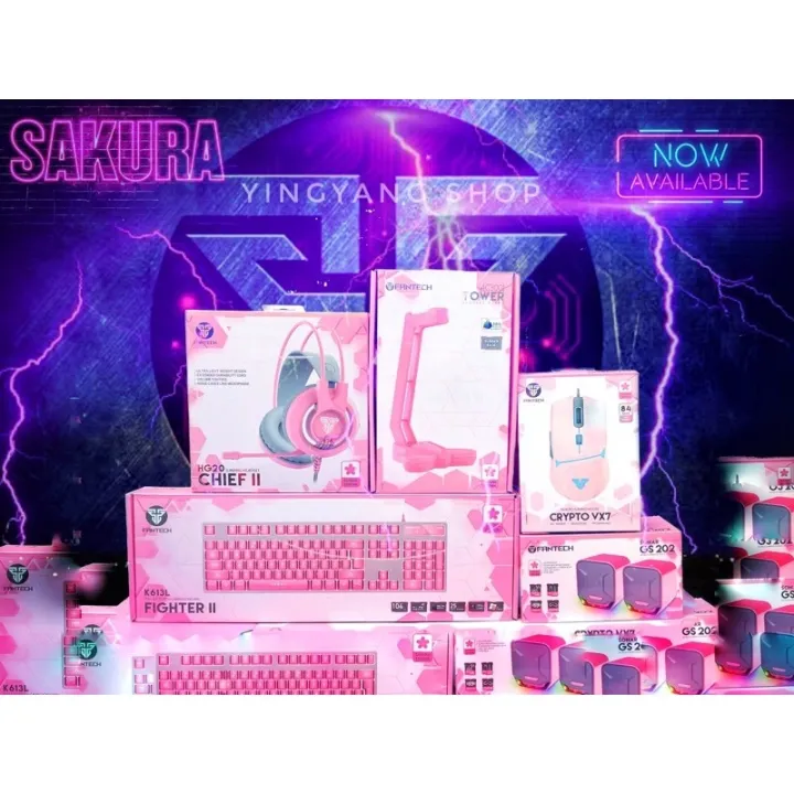 Fantech Sakura Pink Edition With Free Mousepad | Lazada PH