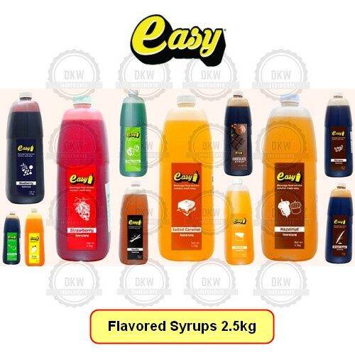 Easy Syrup 2.5kg Blueberry Brown Sugar Caramel Chocolate Green Apple ...