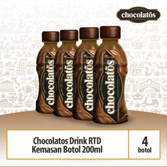 Chocolatos Drink RTD Kemasan Botol x 4 Botol | Lazada Indonesia