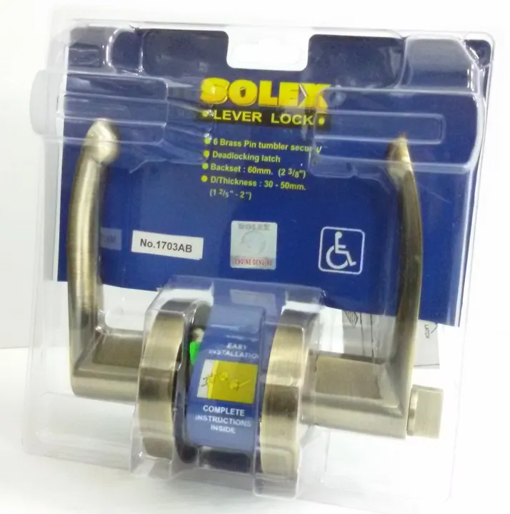 SOLEX กุญแจมือบิด Lever Lock No. 1703 AB | Lazada.co.th