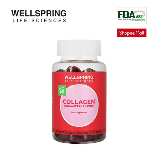 Wellspring Collagen Gummie 500 mg Anti Aging Skin Whitening Gummies ...