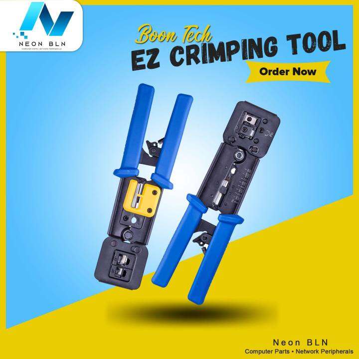 BoonTech EZ Crimping Tool for RJ45 Passthru | EZ Crimp | EZ RJ45 ...