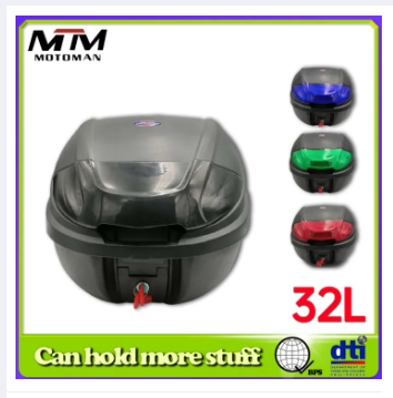 XJSSHOP MTM top box for motorcycle plastic top box 32 liters storage ...
