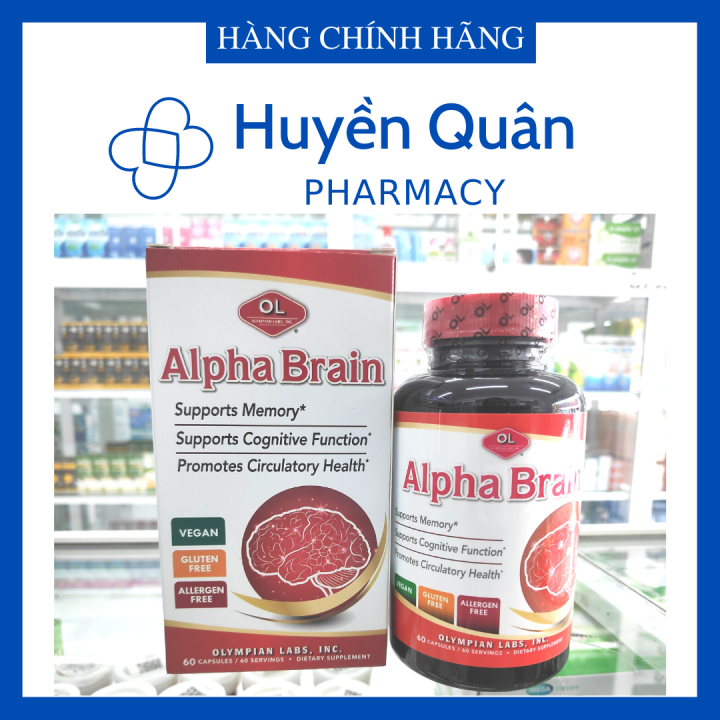 Viên uống bổ não Alpha Brain Olympian Labs - Cải thiện trí nhớ, tăng ...