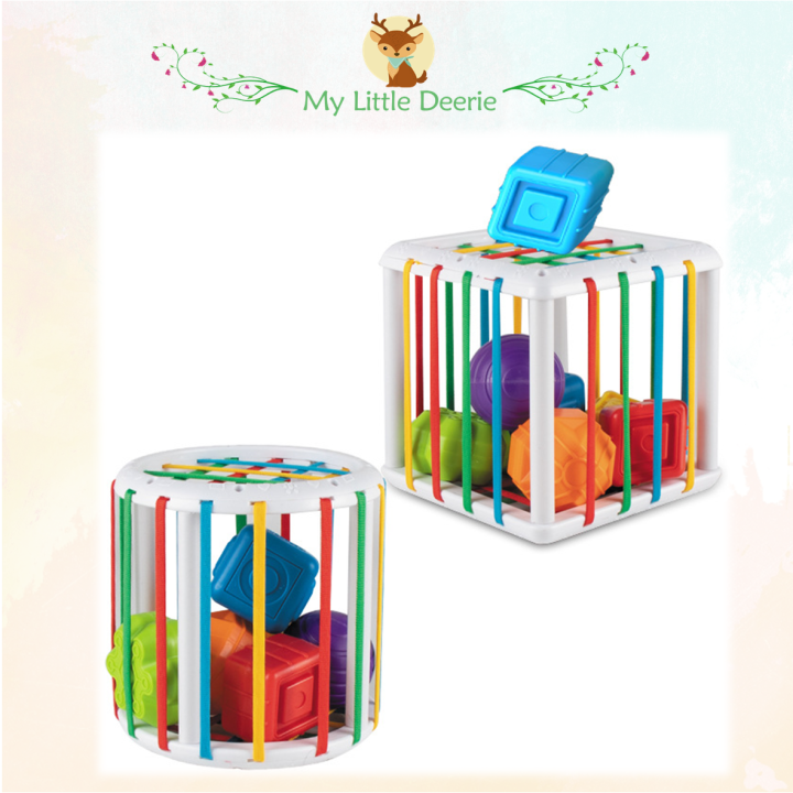 Elastic Shape Sorter Geometric Blocks Early Learning Educational ...