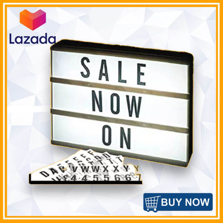 LED Cinematic Light Box personalized Message Light Box with Letters ...