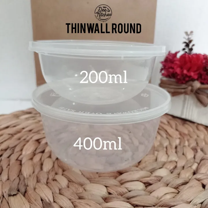 Bowl Thinwall 200 & 400ml (round) | Lazada Indonesia