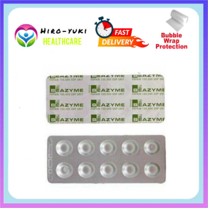 Papain Beazyme 150,000(10tablets) | Lazada