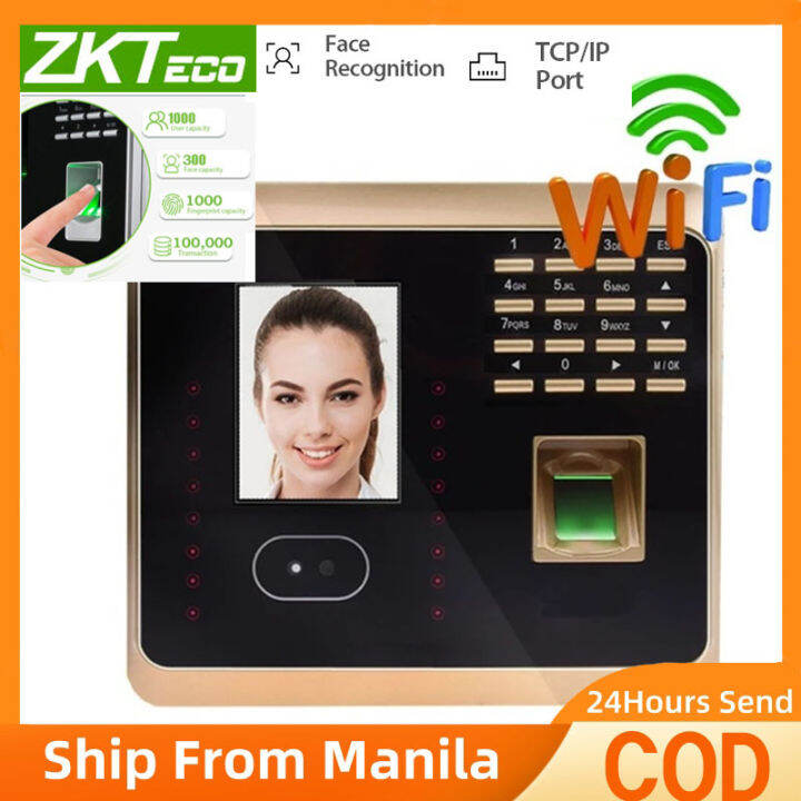 ZKTeco Biometrics Face Recognition Fingerprint Time Attendance WIFI ... ZKTeco Biometrics Face Recognition Fingerprint Time Attendance WIFI ...