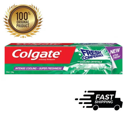 COLGATE Fresh Confidence Cool Menthol Fresh Toothpaste for Fresh Breath ...