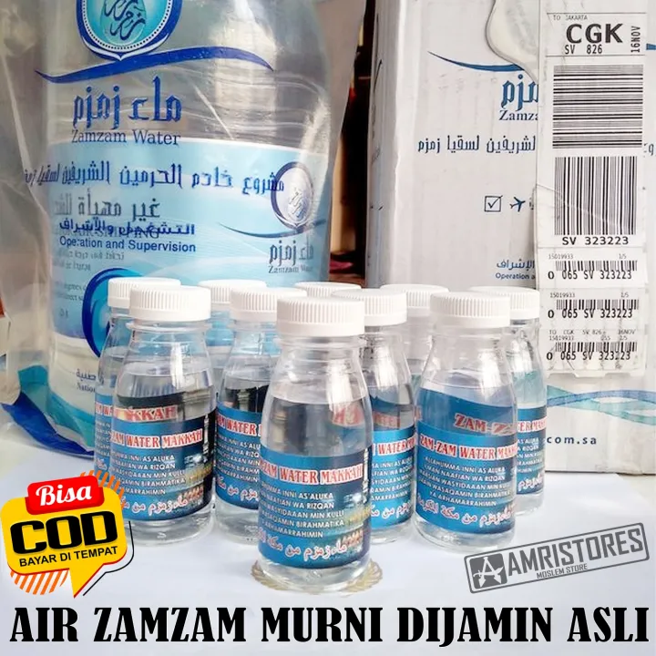 COD Zamzam Water Air zamzam murni dijamin Asli Makkah Arab Saudi water Zam zam pure fresh ...