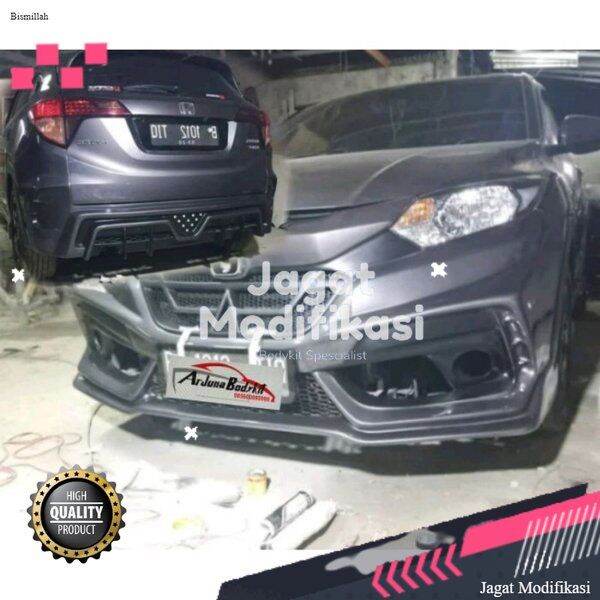Paket Modif Bodykit HRV TYPE R ONGKIR TERMURAH Bemper Body Kit Bumper ...