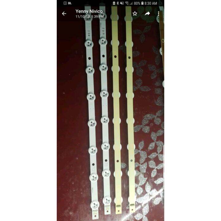 Lampu LED Backlight 8 Titik 3 volt - Panjang 52cm Spasi 6.5cm | Lazada Indonesia