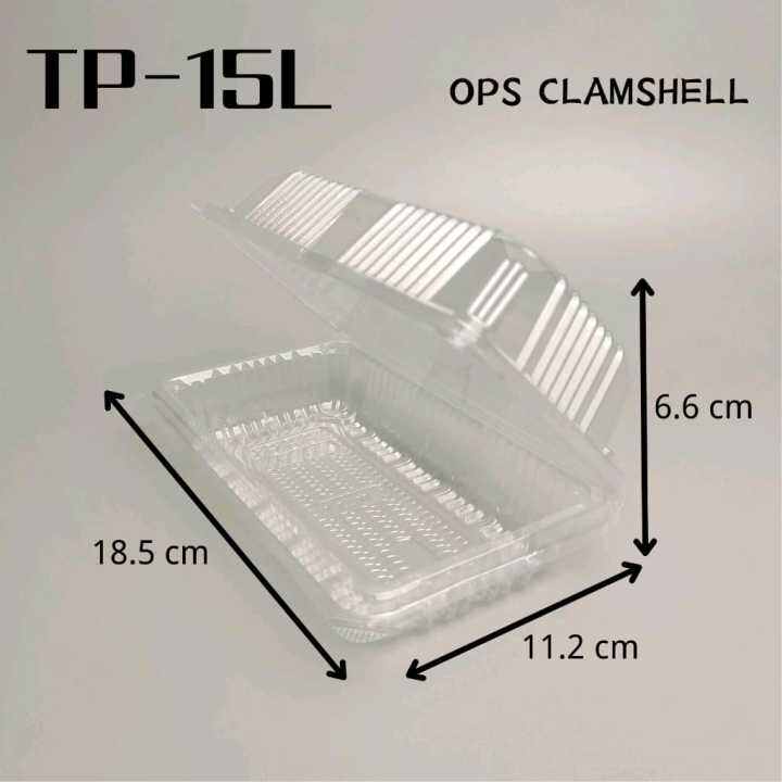 TOLI OPS Clamshell TP-15L Plastic Tray .Disposable Packaging Food Tray ...