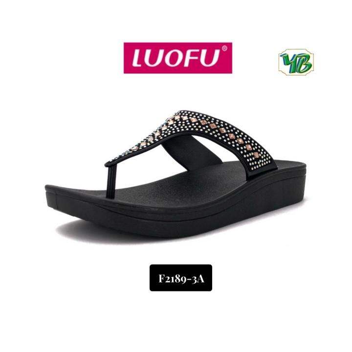 LUOFU Women PVC Casual Flip-flops Slippers F2189-3A/5A | Lazada