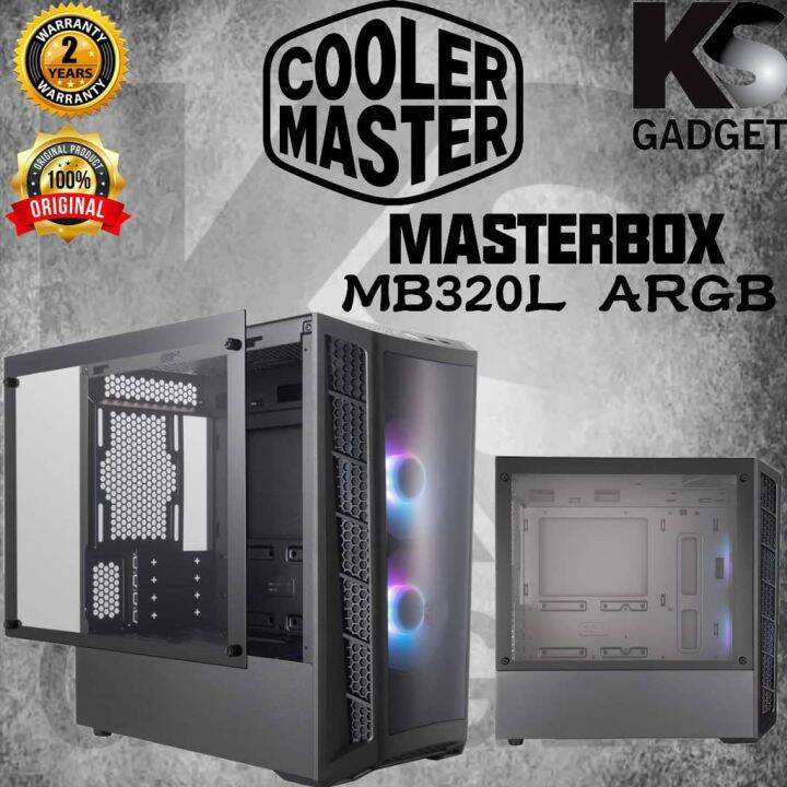 [READY STOCK]Cooler Master MasterBox MB320L ARGB - MATX TG Case | Lazada