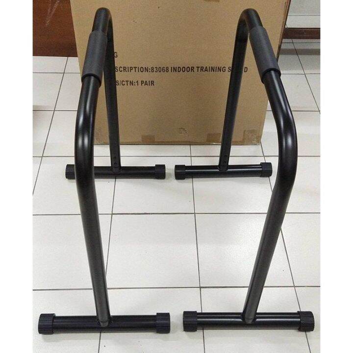 [\/Indoor power parallel parallettes pair push up dip bars gymnastic ...