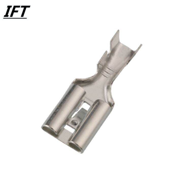 100/200pcs 9.5 Plug spring terminal DJ621 E9.5x1.2C car high current terminal block Straight ...