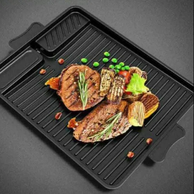 Yakiniku Grill Pan For Stovetop with Dual Handles|Korean Non-Stick ...