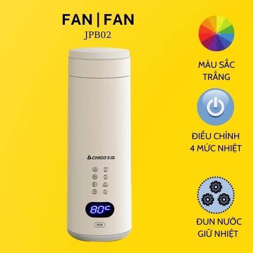 Bình Đun Nước Kiêm Giữ Nhiệt JPB02 – Điều Chỉnh 4 Mức Nhiệt Độ -Thiết Kế 3 Lớp Cách Nhiệt An ...