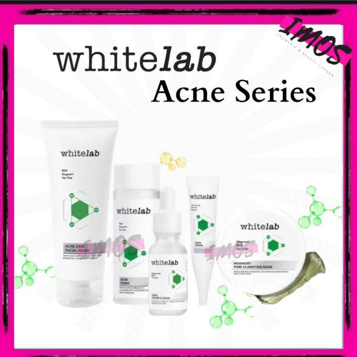 Whitelab Acne Care Facial Wash | Calming Serum | Toner | Mugwort Acne ...