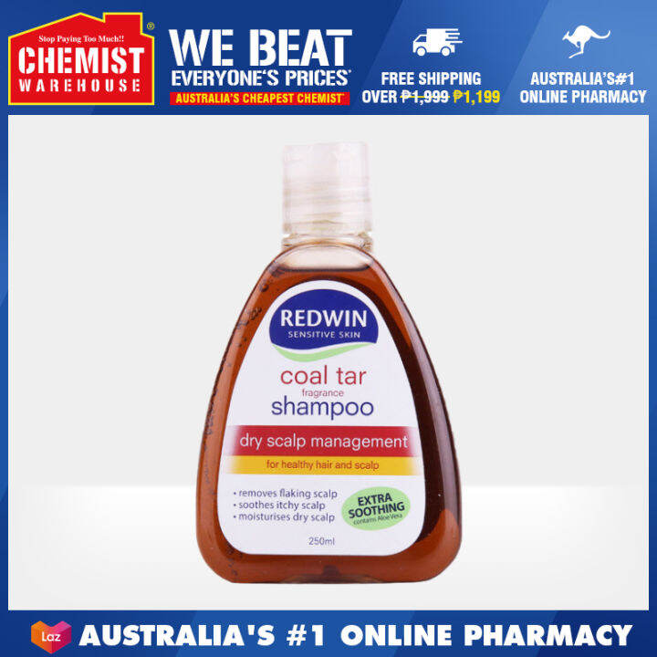Redwin Coal Tar Shampoo 250ml Help Ensure Healthy Hair & Scalp [Chemist ...