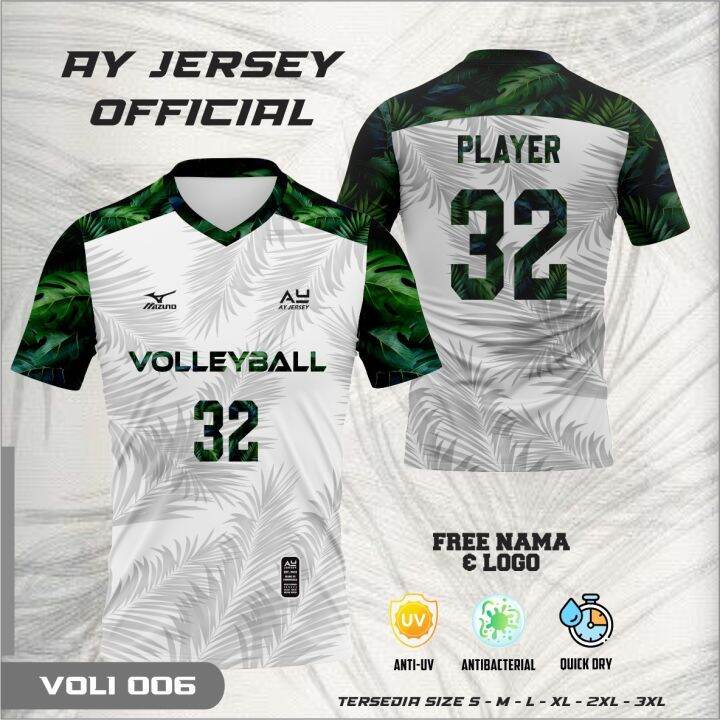 BAJU JERSEY VOLLY DESIGN TERBARU FREE LOGO DAN NAMA FULLPRINTING ...