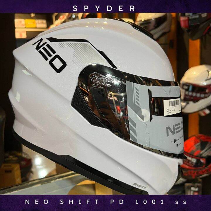 spyder helmet neo shift pd 1001 ss gloss white | Lazada PH