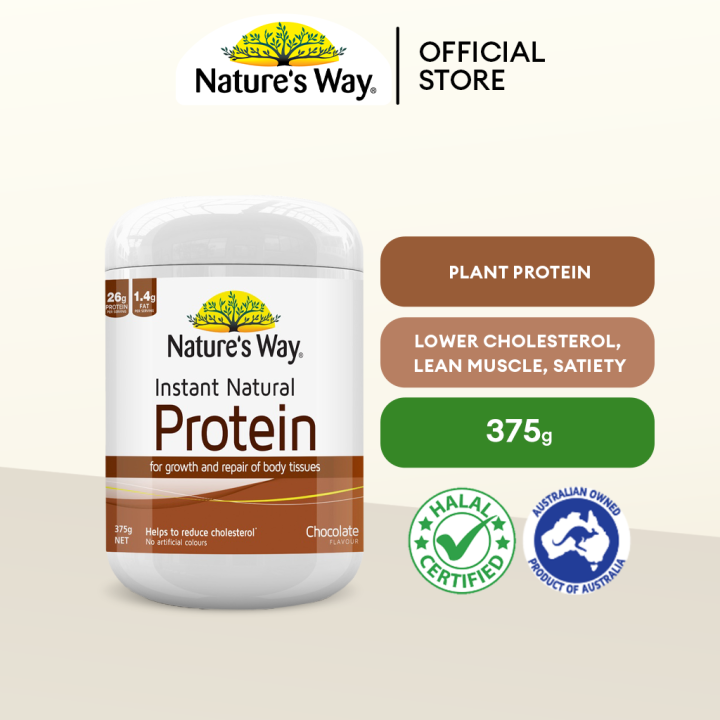 Nature's Way Instant Natural Protein Chocolate Powder 375g | Lazada