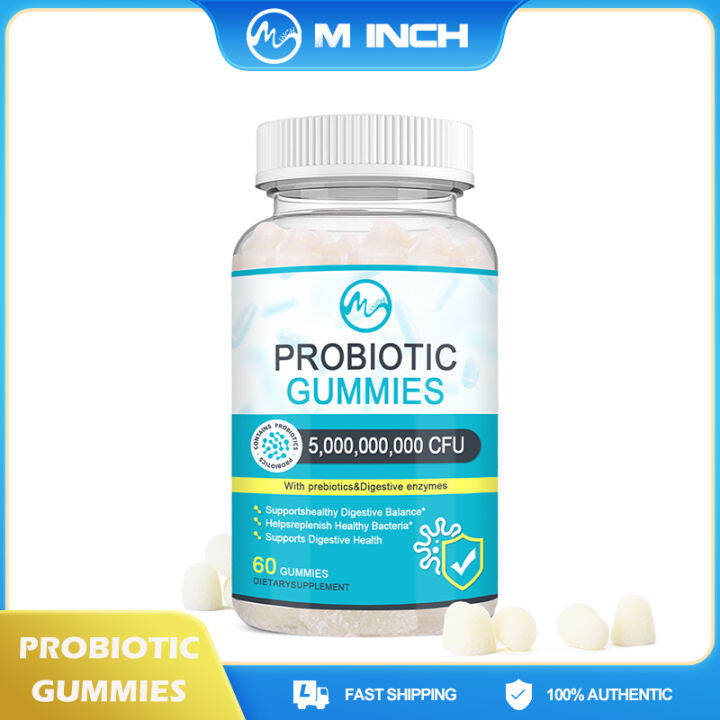 Minch Probiotic Gummies Daily Immune Support Digestive Gummy 5 Billion ...