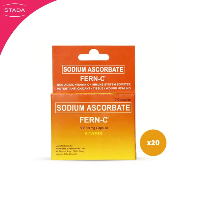 STADA Fern-C Vitamin 500mg 10 Capsules, Pack of 20 | Lazada PH