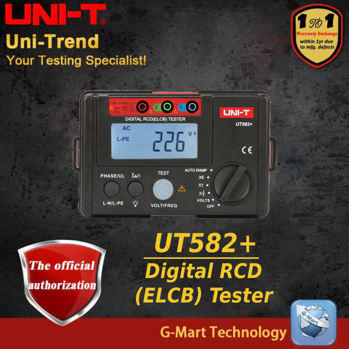 UNI-T UT582+ Digital RCD (ELCB) Tester | Lazada