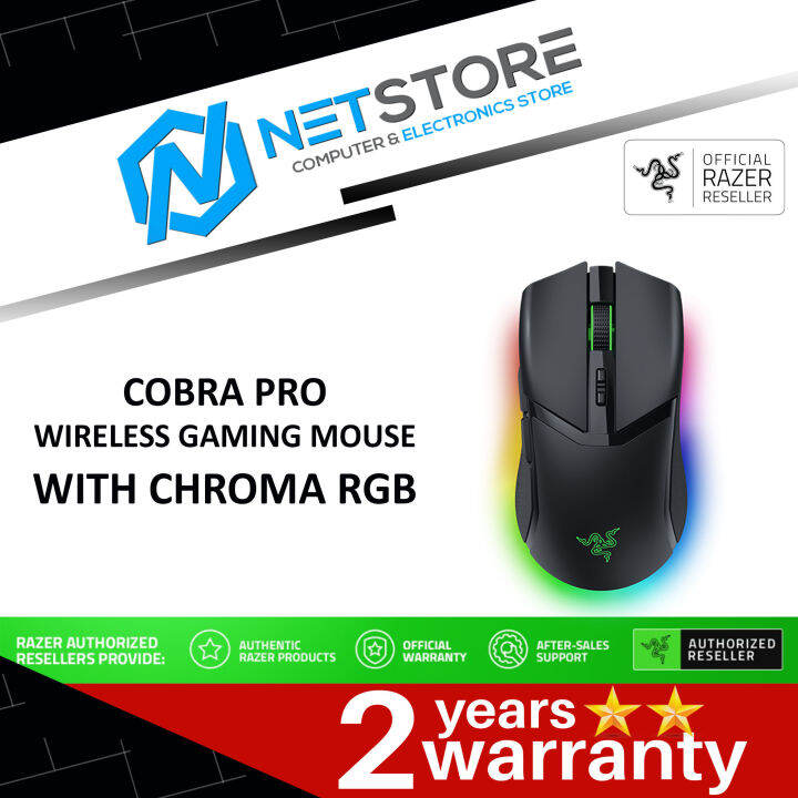 RAZER COBRA PRO WIRELESS GAMING MOUSE WITH CHROMA RGB - RZ01-04660100 ...