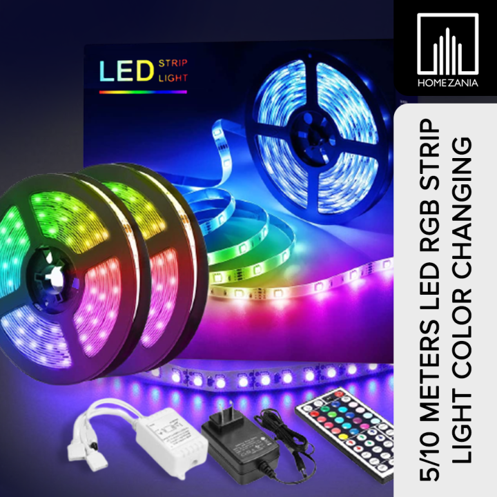 Indoor/Outdoor LED RGB Strip Light Color Changing SMD 3528 Flexible ...