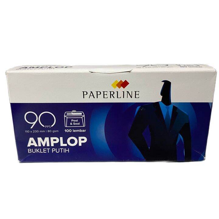 Amplop Putih Paperline 90 PPS Buklet Putih Polos 1 Dus isi 100 Lembar ...