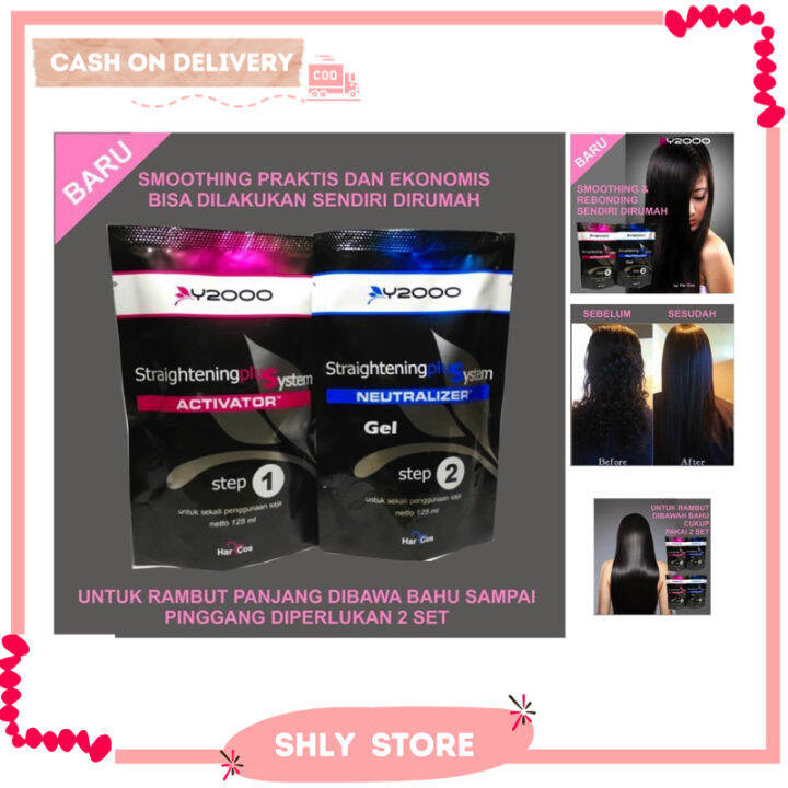 Y2000 Self Hair straightening Gel Smoothing-Rebonding [obat pelurus ...