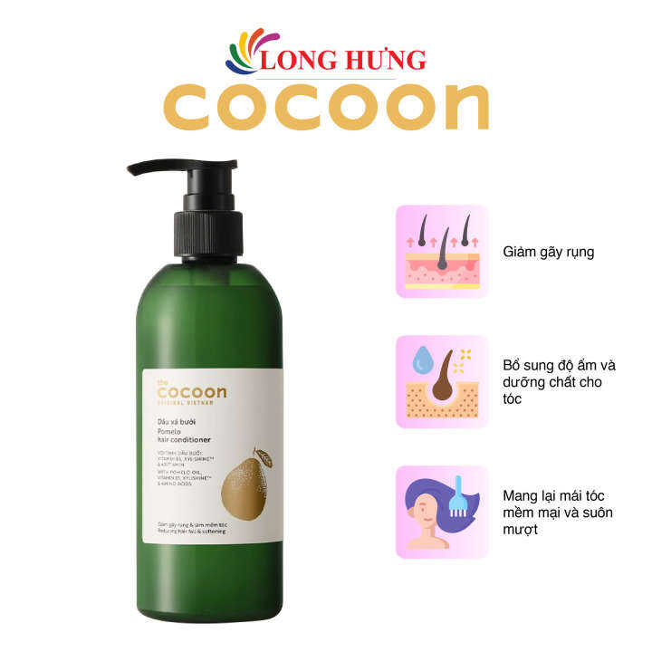 Dầu xả bưởi Cocoon giúp giảm gãy rụng và làm mềm tóc (310ml) | Lazada.vn