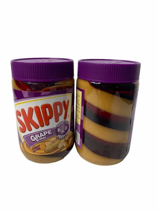 SKIPPY เนยถั่ว Peanut GRAPE สีม่วง รสองุ่น!! 1SETCOMBO/2ขวด 500g ราคา ...